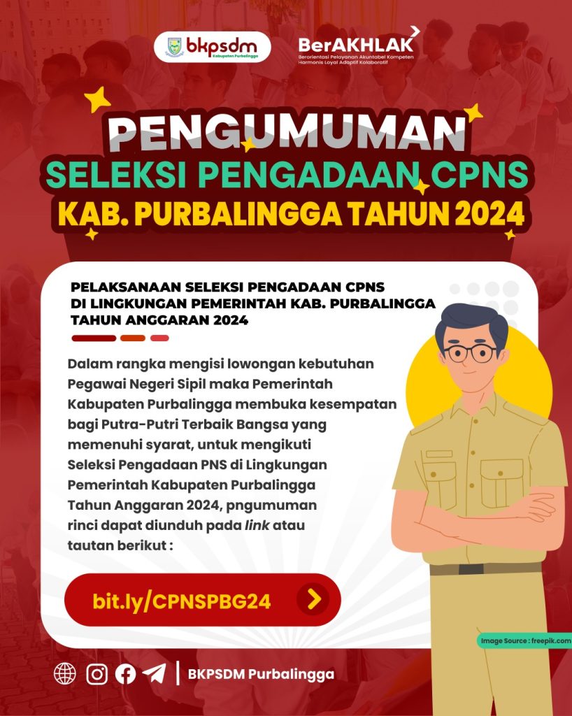 Pengumuman Pelaksanaan Seleksi Pengadaan Pegawai Negeri Sipil (PNS) Di Lingkungan Pemerintah ...